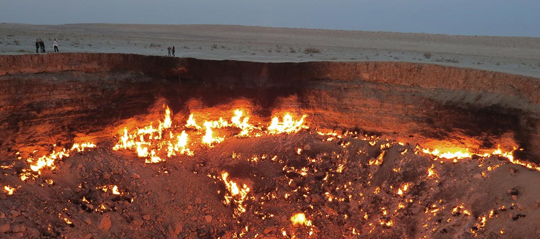 Cratera de Darvaz - Turcomenistão - Ásia l TERRAMUNDI